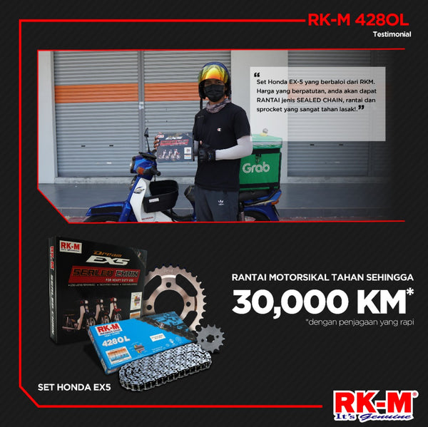 Honda EX5 RK-M HEAVY DUTY CHAIN KIT SET – GOMOTO